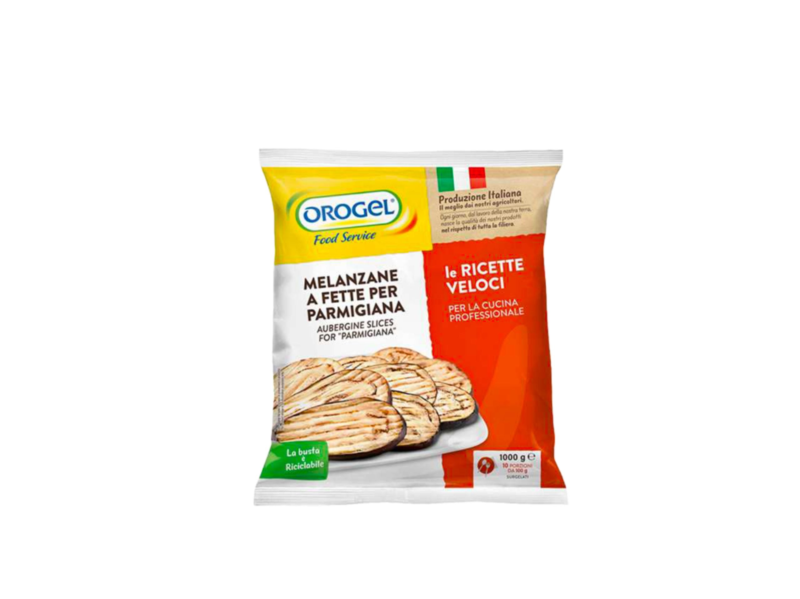 OROGEL FROZEN SLICED AUBERGINE FOR PARMIGIANA 1KG BAG – HUBIT General ...