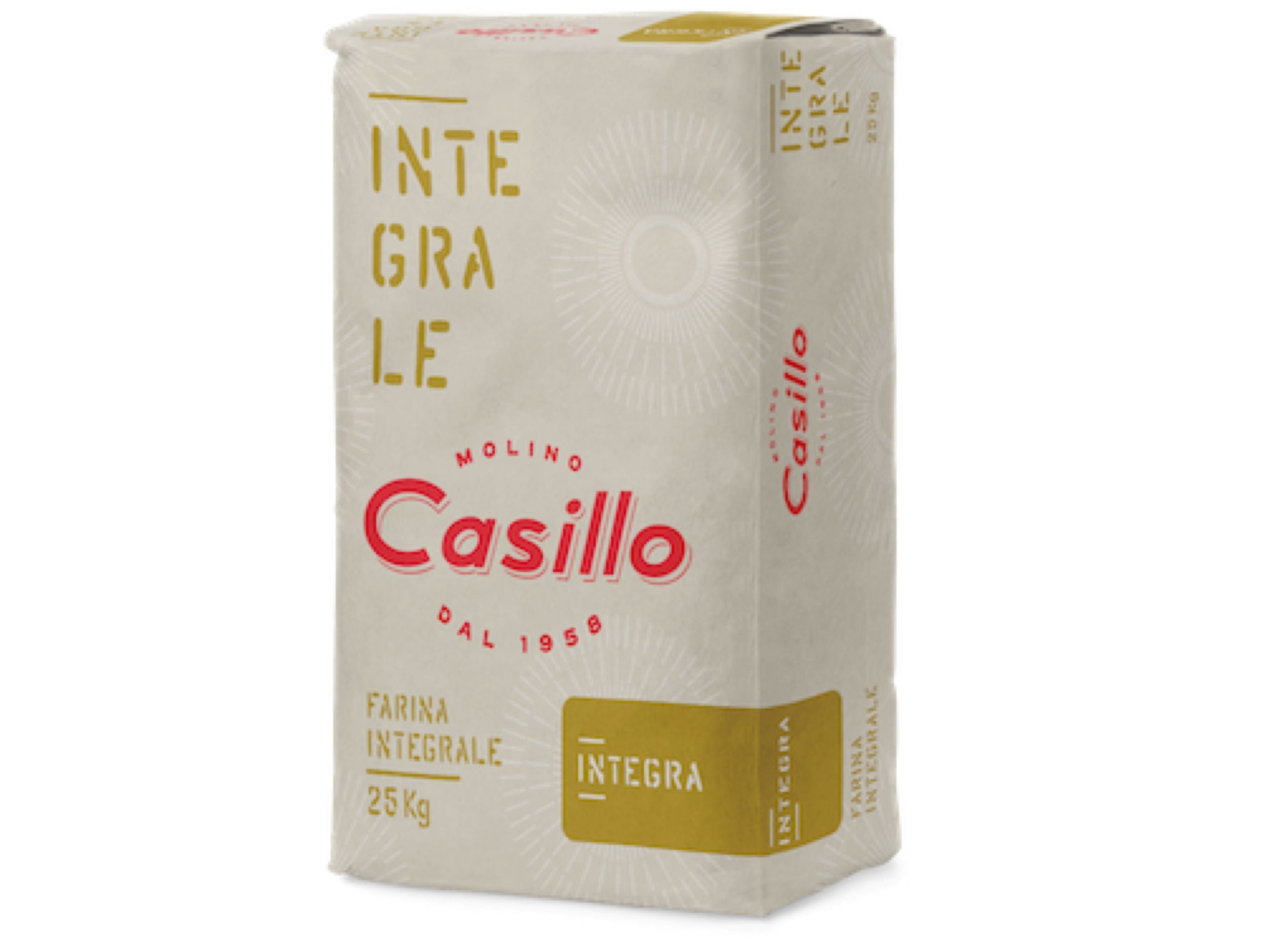 CASILLO INTEGRALE WHOLEWHEAT FLOUR - 25 KG BAG – HUBIT General Trading LLC