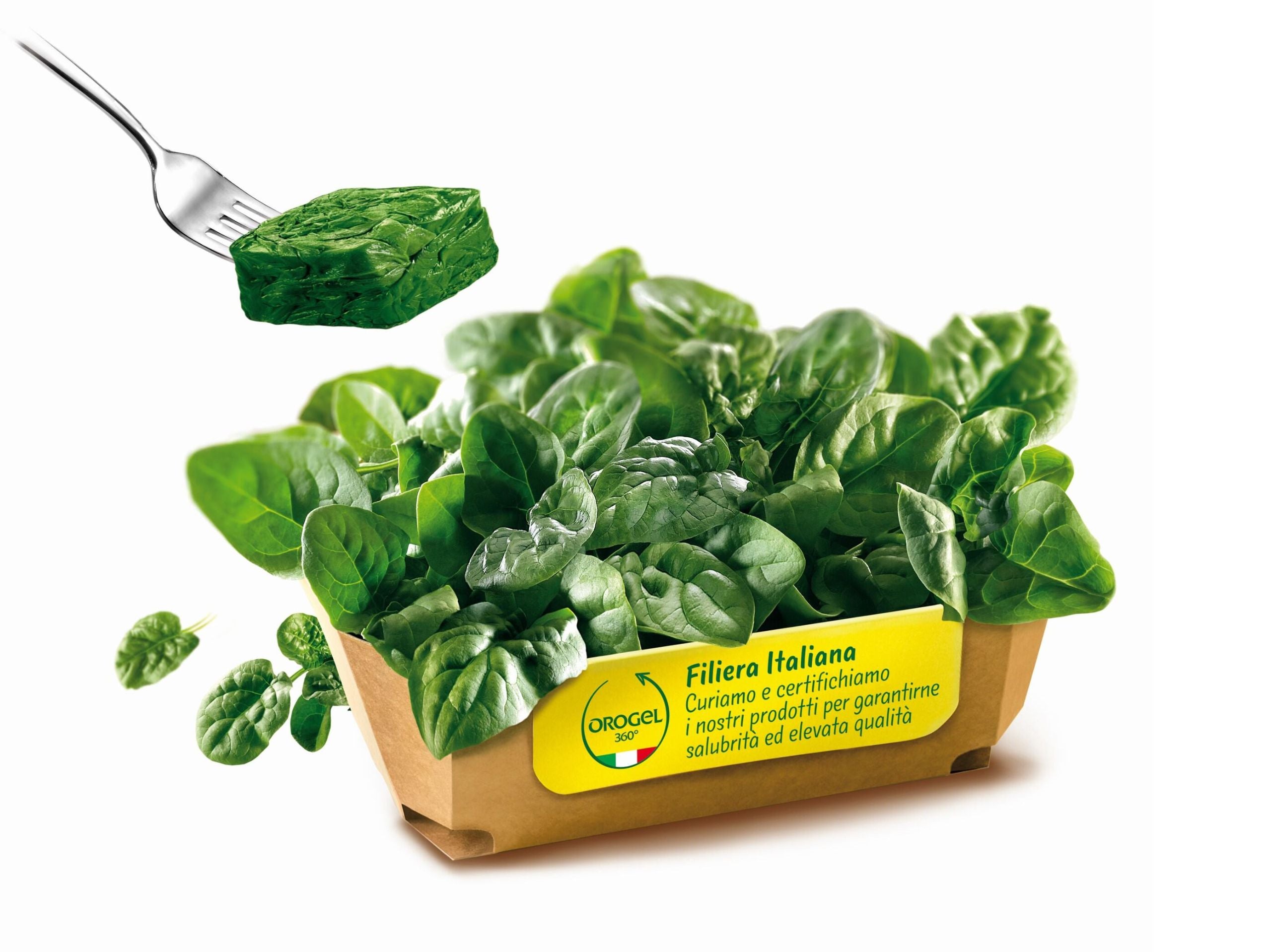 OROGEL FROZEN WHOLE SPINACH LEAD PORTIONS 2.5 KG BAG – HUBIT General ...